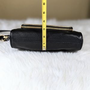 G.I.L.I. | Bags | Gili Halo Gold Metallic And Black Pebbled Leather ...